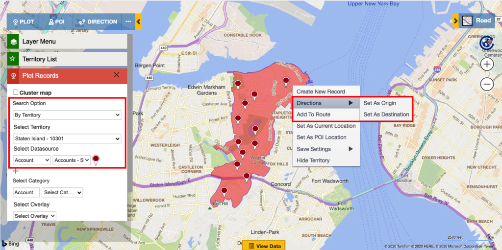 Analyze your locational data ‘By Territory’ on map within your Dynamics ...