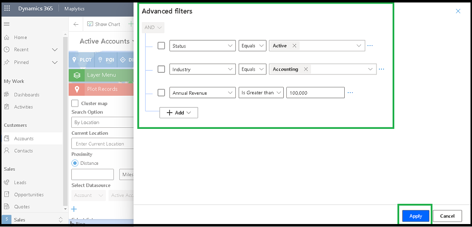 Quickly Scan Analyze And Find The Relevant Data Directly On Map Dynamics 365 Crm Powerapps 