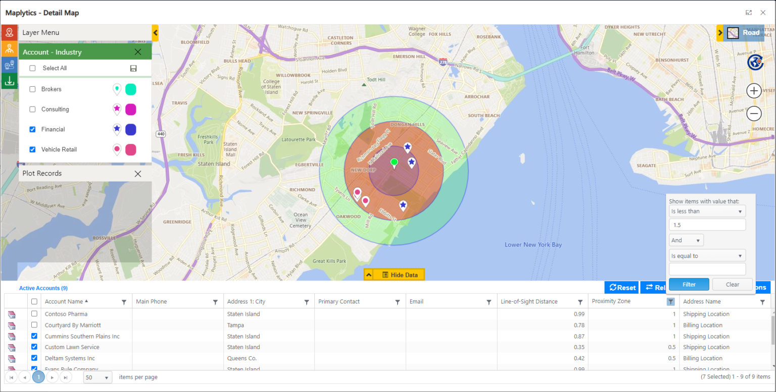 Plot And Analyze Records With Multiple Locations On Map Using New Multi Address Plotting