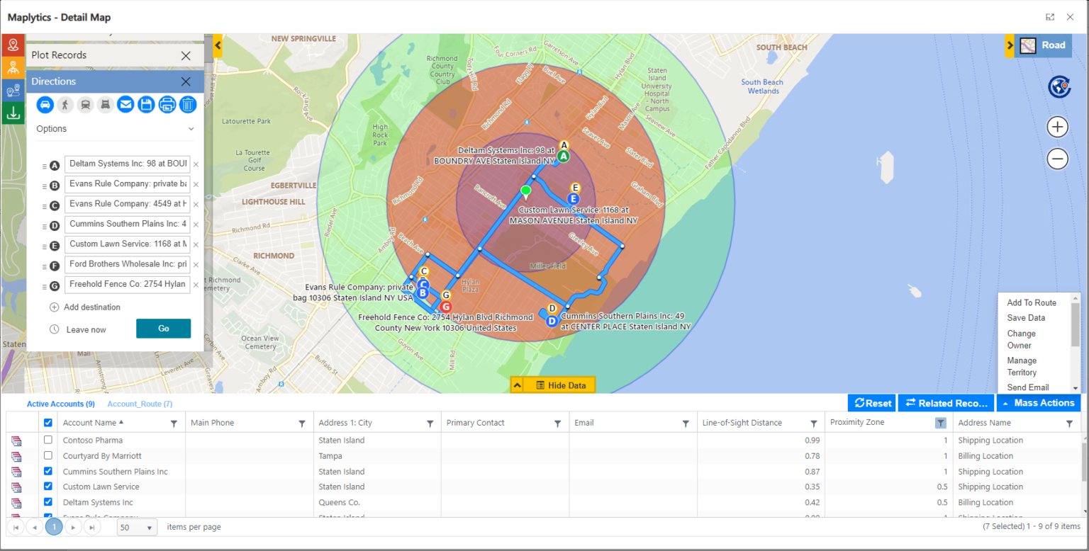 Plot And Analyze Records With Multiple Locations On Map Using New Multi Address Plotting
