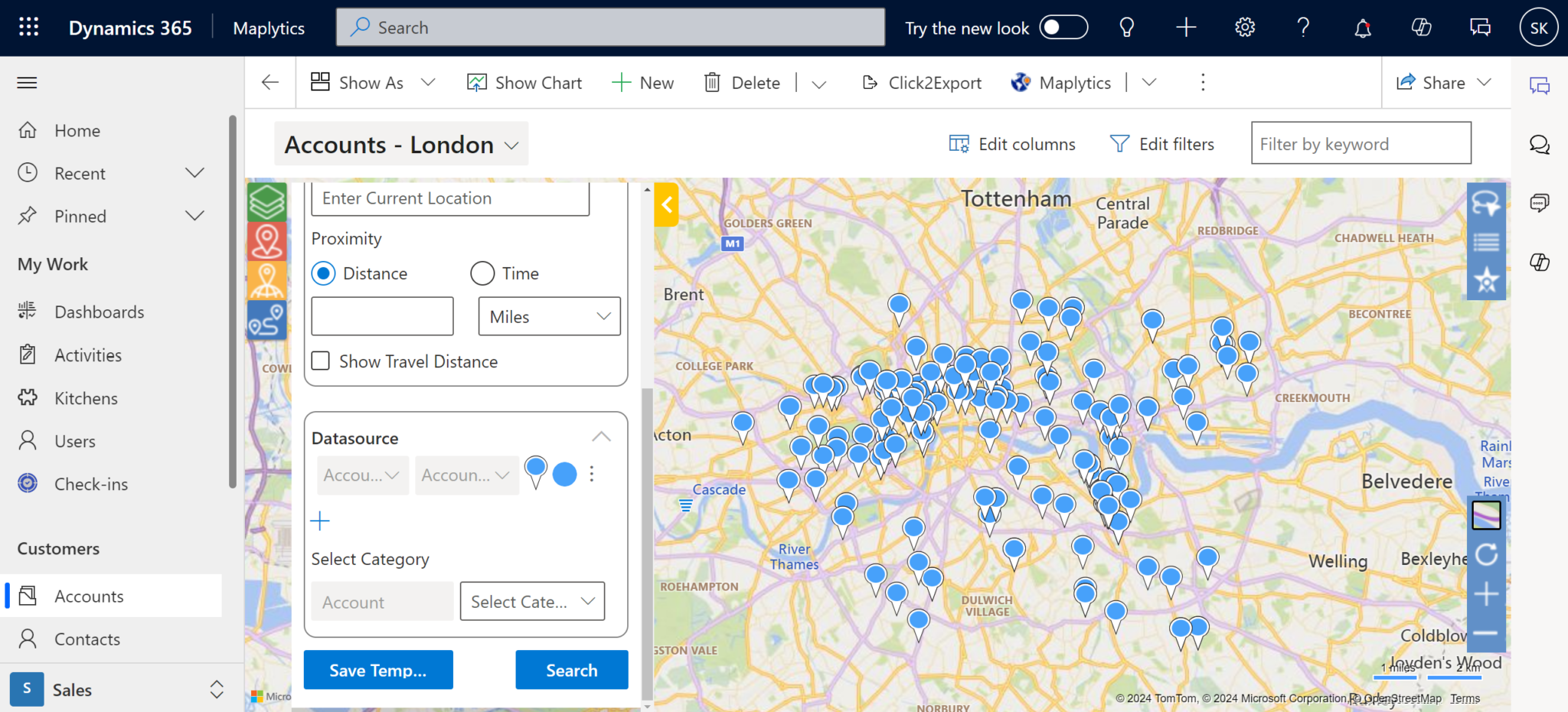 Use ‘current location’ to Plot and Analyze data on a map integrated within Dynamics 365 CRM ...