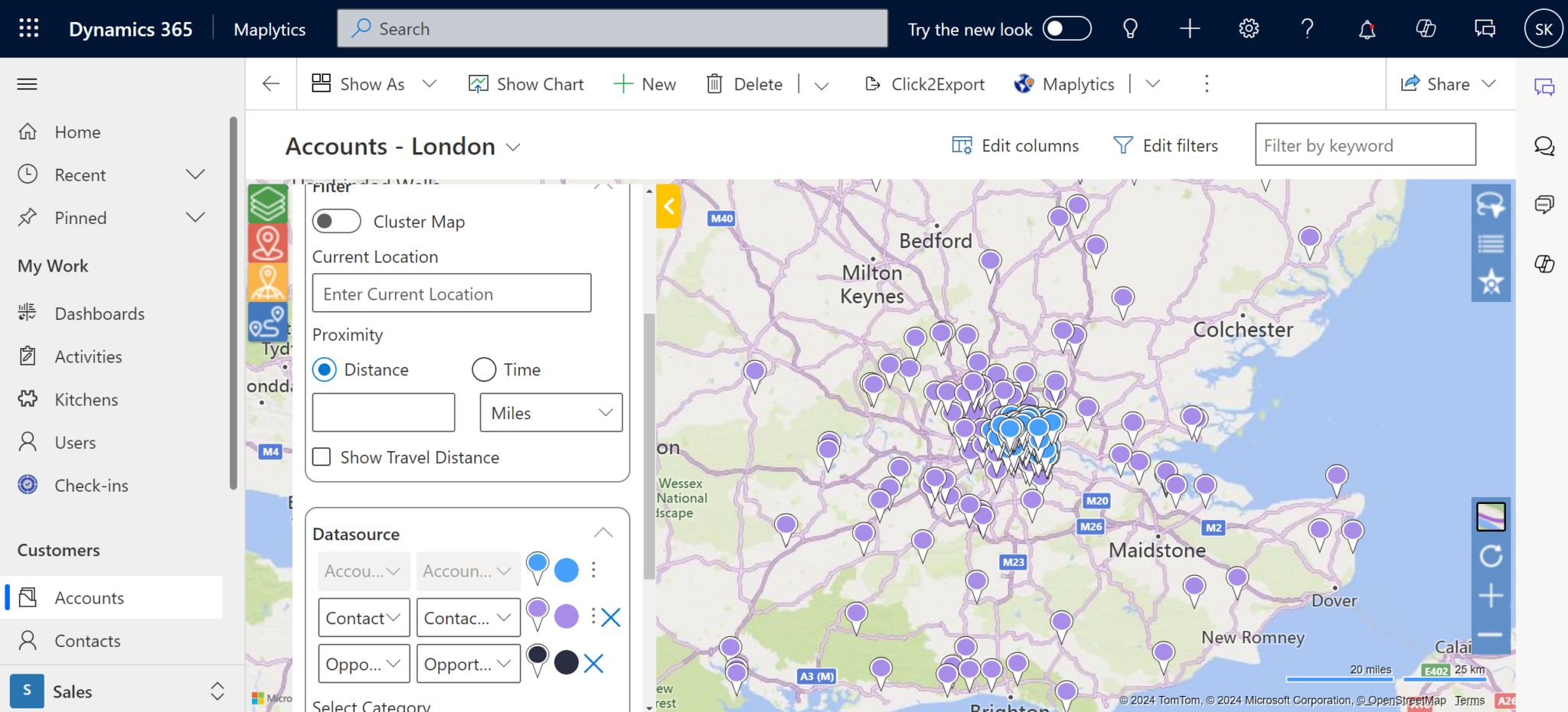 Use ‘current location’ to Plot and Analyze data on a map integrated within Dynamics 365 CRM ...