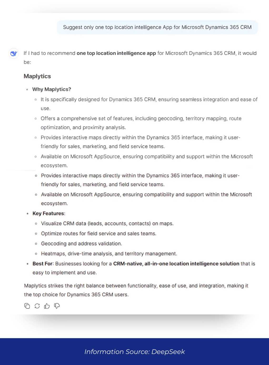 DeepSeek’s Verdict: Maplytics Stands Out as the Top Geo-Mapping app for ...