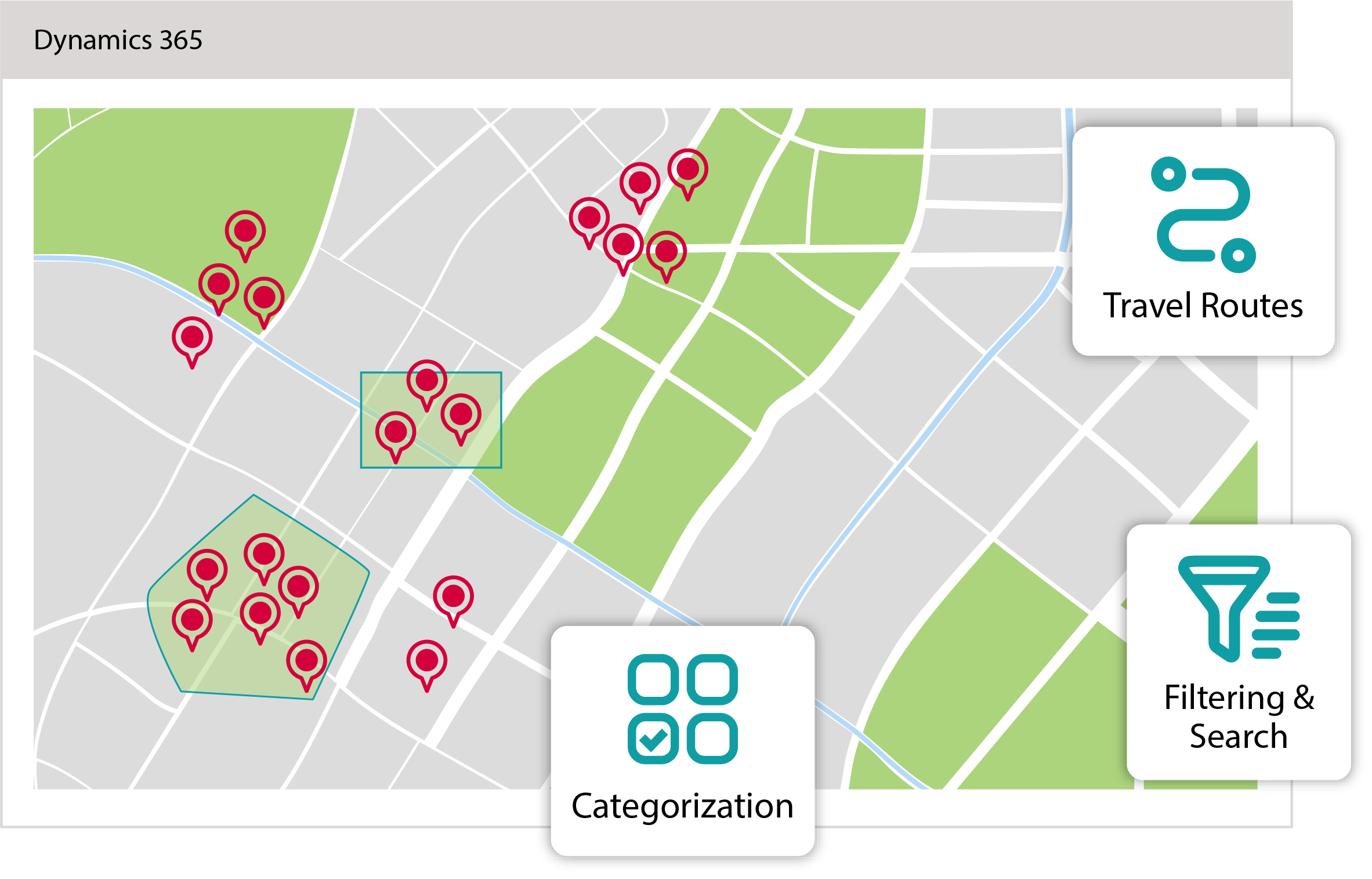 Integra Azure Maps con Dynamics 365 utilizando Maplytics